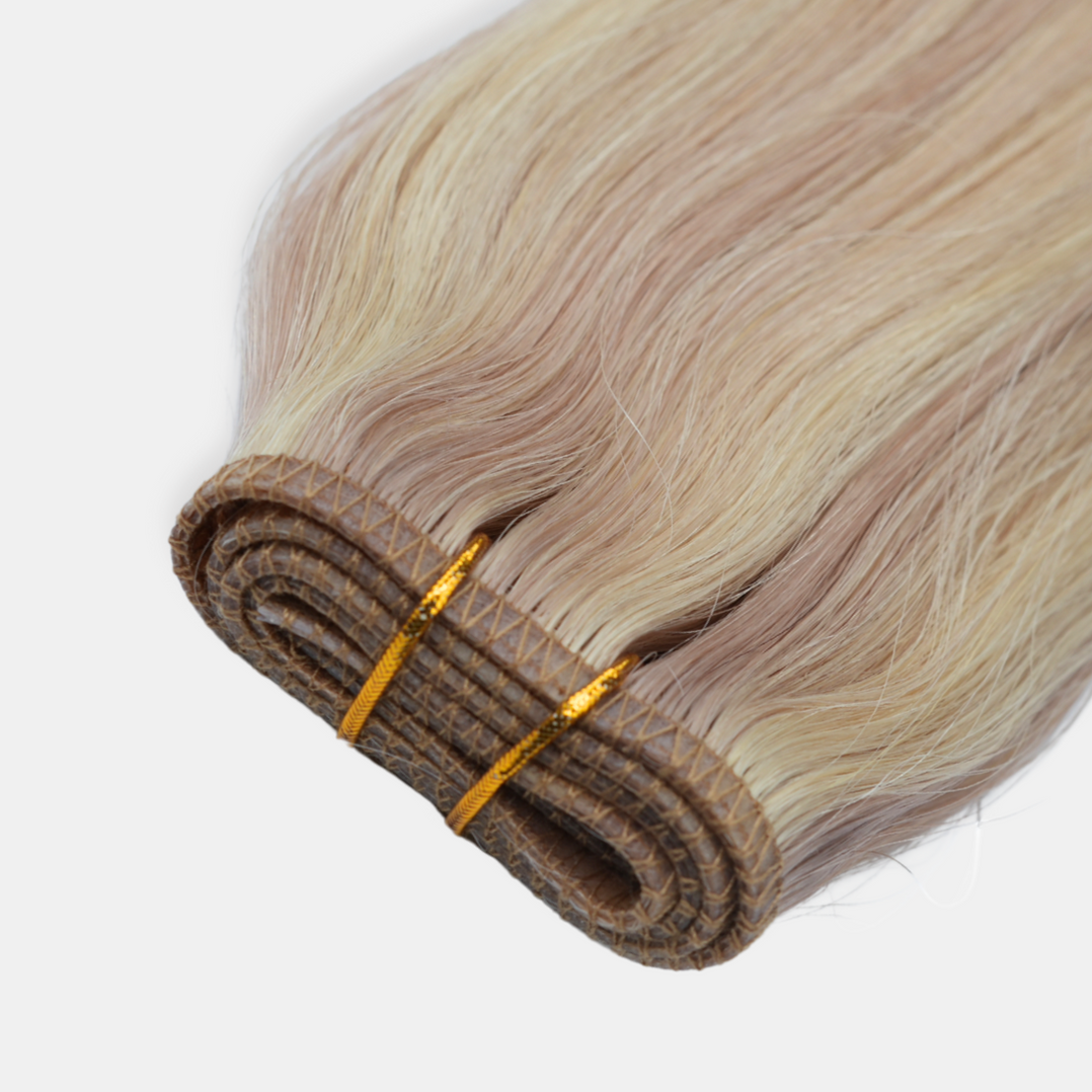 Flat Weft Double Layered 75g 18inch Pure — GL Hair Extensions